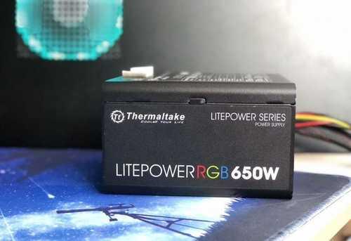 Блок питания thermaltake litepower RGB 650w