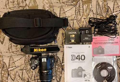 Фотоаппарат Nikon d40 Kit 18-55