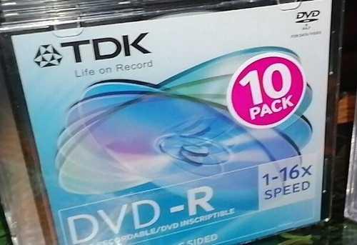 Болванки TDK DVD+R (10шт) и TDK CD-R80 (8шт)