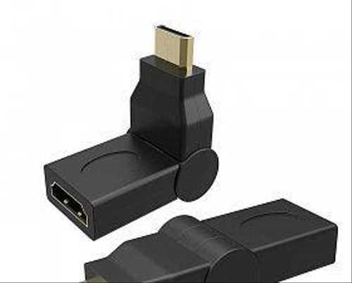 Переходник minihdmi (M) - hdmi (F) шарнир; 53698