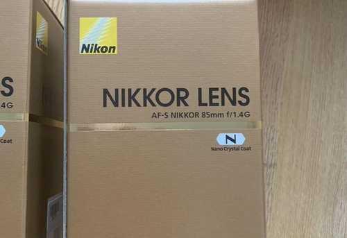 Объектив AF-S nikkor 85mm f/ 1.4G