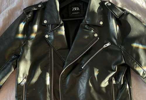 Кожаная куртка мужская Zara