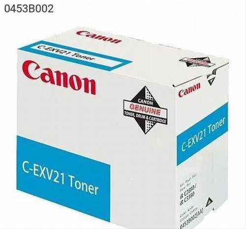 Тонер-картридж Canon C-EXV21 Лазерный Голубой 1400