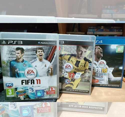 Игры FIFA 18, 11, 17 playstation