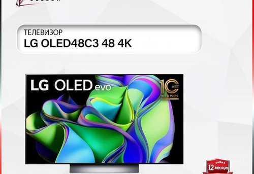 Телевизор LG oled48C3RLA 48" 4K UHD, черный