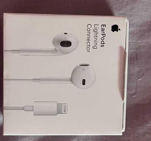 Наушники apple earpods lightning connector