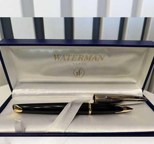 Перьевая ручка waterman carene deluxe black F