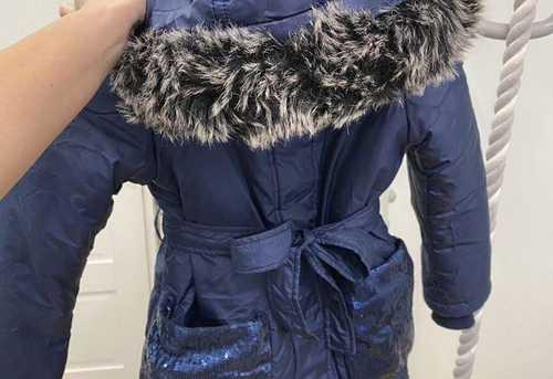 Пальто/куртка осень/зима, на девочку button blue