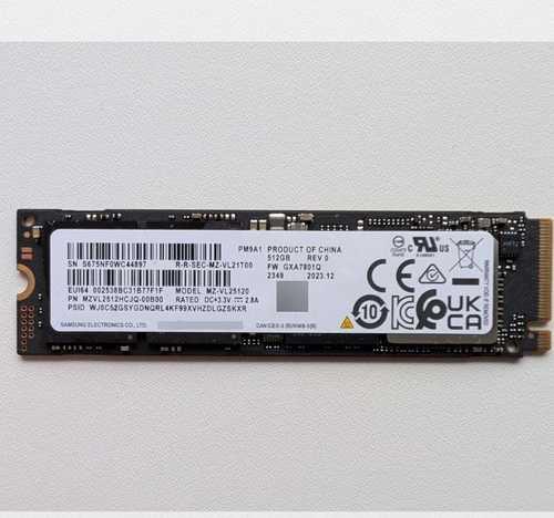 SSD Samsung PM9A1 512gb