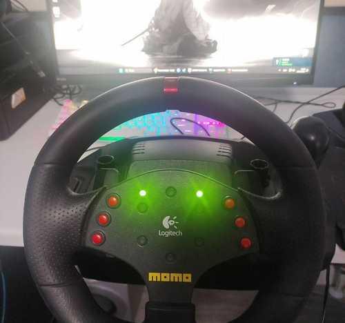 Руль Logitech Momo racing 900 градусов мод