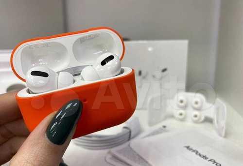 Airpods pro + Orange case