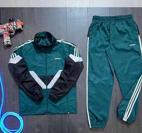 Спортивный костюм Adidas ретро плащевый LUX