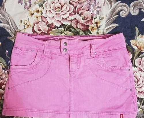 Юбка джинсовая esprit розовая