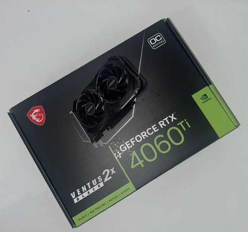 Видеокарта MSI RTX4060Ti ventus 2X black E1 OC 8GB