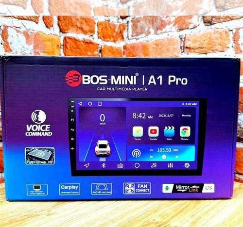 Android магнитола 4+64 Gb BOS-mini A1 pro hdmi