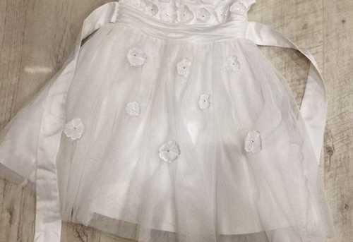 Платье вечернее белое детское Rodeng Collection
