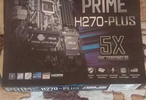 Материнская плата asus prime H270-plus