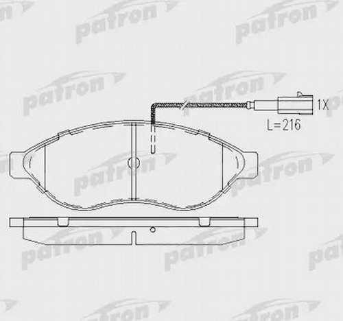 Patron PBP1925 Колодки тормозные дисковые