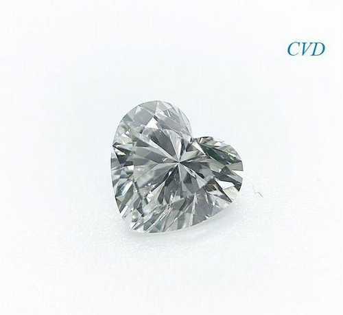 Бриллиант CVD heart (1.02ct H/VS2) Сертификат IGI