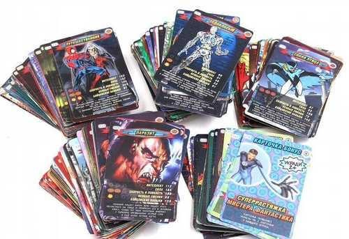 Коллекционные карточки Marvel Человек-паук герои и