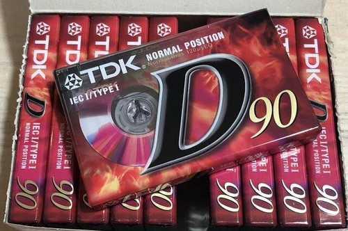 Аудиокассеты TDK D90 блок 10 штук