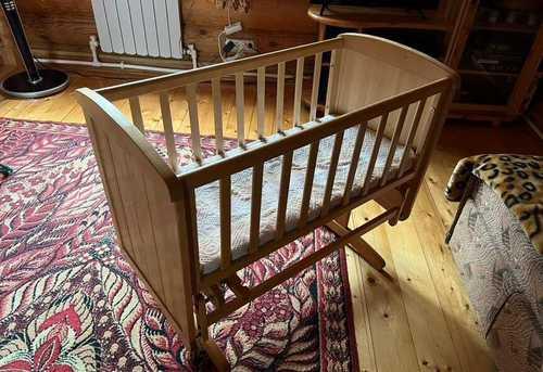 Деревянная колыбель кровать Mothercare deluxe