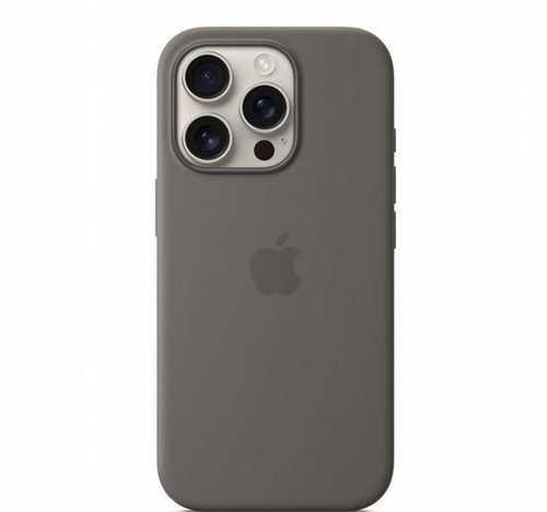 Чехол iPhone 16 Pro Silicone Case, Stone Gray