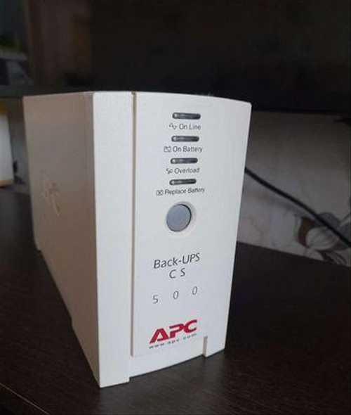 Какой аккумулятор в ибп apc back ups cs 500