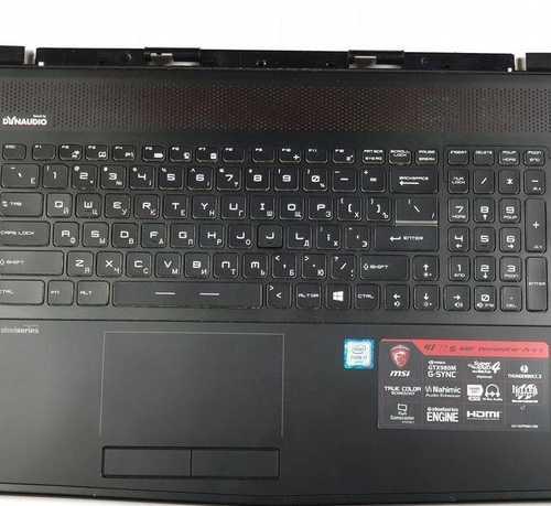 Топкейс с клавиатурой ноутбука MSI GT72S