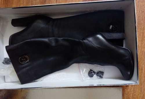 Сапоги женские кожаные черные 37 размер