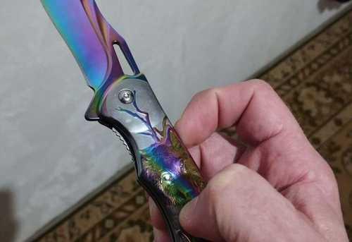 Нож складной с 3D рельефом