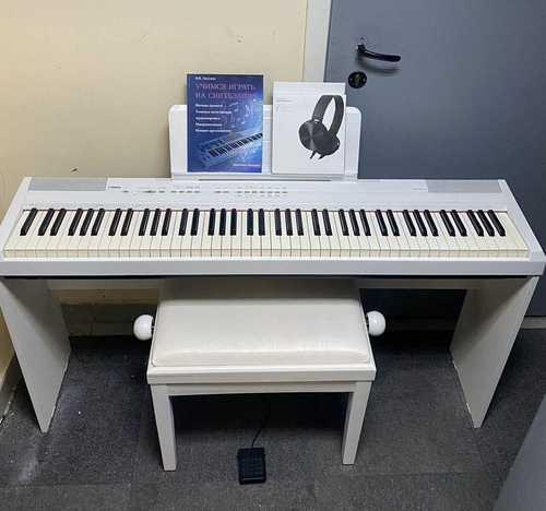 Цифровое пианино yamaha p105   банкетка наушники