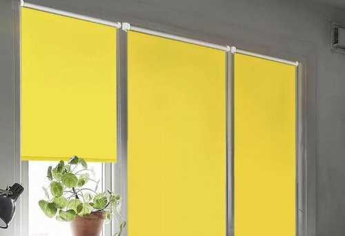 Рулонные шторы отражающие, лимонный 57х160 см