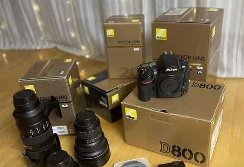 Фотоаппарат nikon d800, объективы Nikkor, вспышка