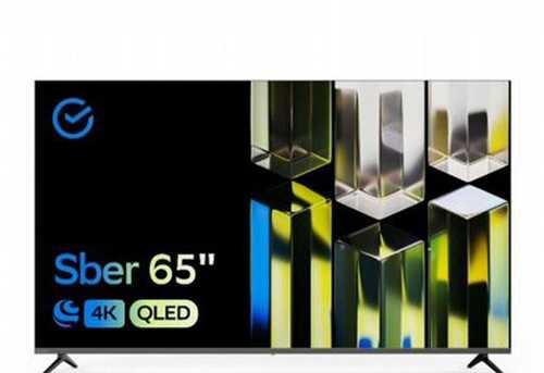 Умный телевизор Sber qled 4K UHD 65", новый