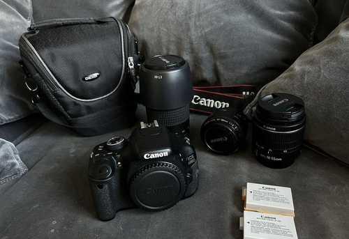 Зеркальный фотоаппарат Canon 600d + допы