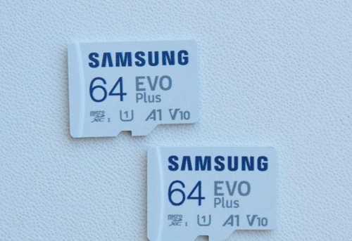 Карты памяти Samsung EVO Plus 64GB