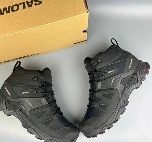Salomon X Ultra 4 Mid Gtx Black Magnet Pearl Blue