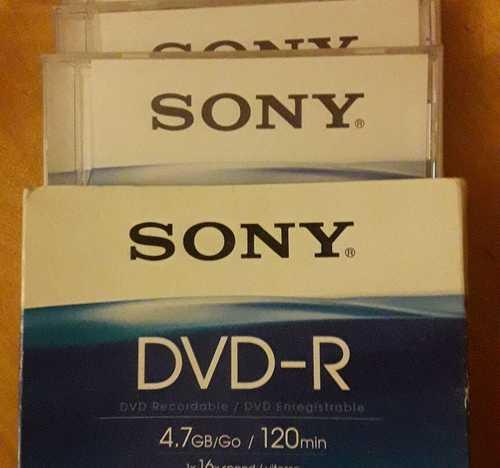 Диски DVD-R Sony новые, пр-во Япония