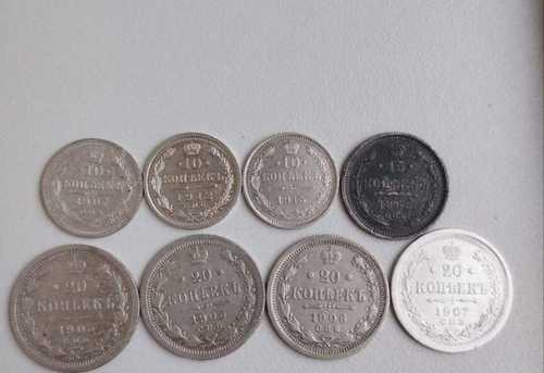 Серебряные монеты царские и ранние советы