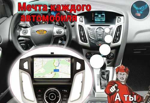 Магнитола 4/32Гб Андроид Qled CarPlay Авто +камера