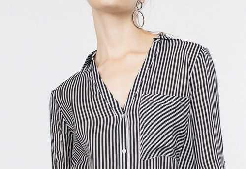 Рубашка блузка в полоску Zara
