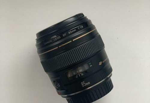 Объектив canon lens ef 85mm 1.8