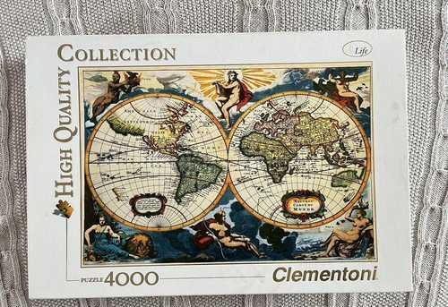 Пазл (4000 деталей, карта мира)