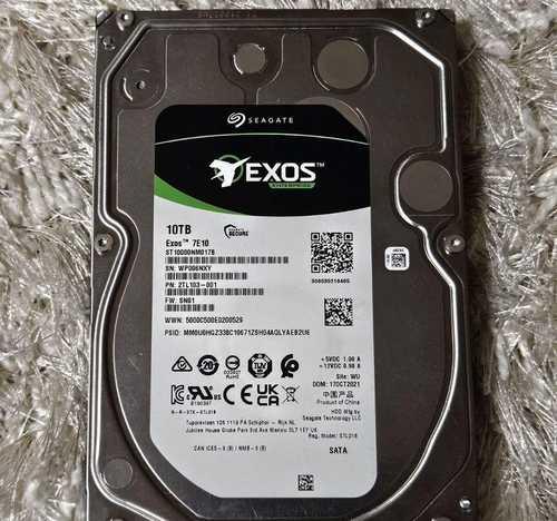 Жесткий диск Seagate Exos 7E10 (HDD, SATA III, 3.5