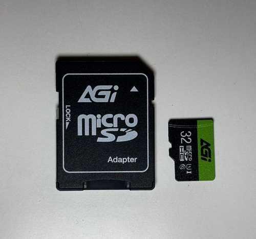 Карта памяти AGI microsdhc 32 гб