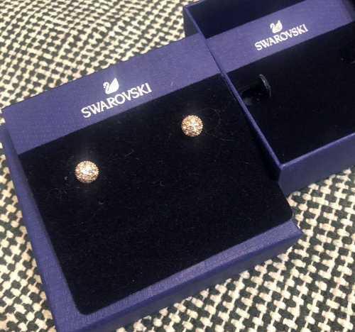 Swarovski серьги пусеты, оригинал