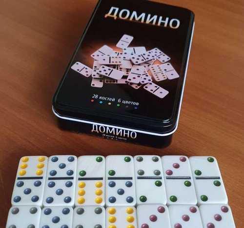 Домино 6 цветов настольная игра (новое)