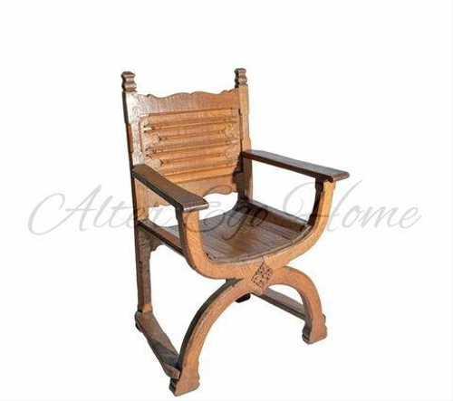 Старинное резное кресло 1860-х гг