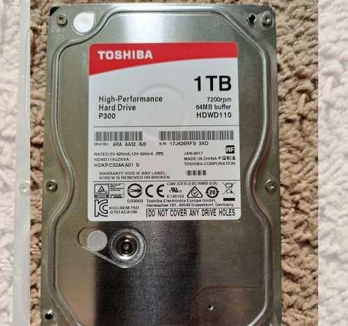 Жесткий диск Toshiba P300 hdwd110